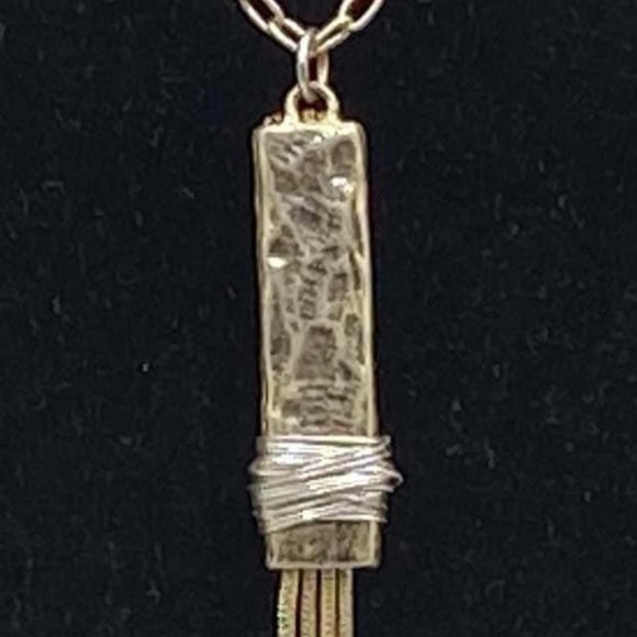Envious | Jewelry | Envious Signed Gold Tone Fringe Pendant Long ...